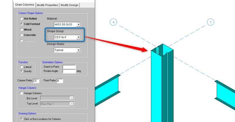 RISA | Design of CFS Face-to-Face Channels & Tube Shapes in RISAFloor