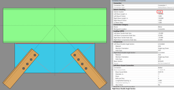 RISA | Vertical Diagonal Brace Extended Shear Tab Connections in…