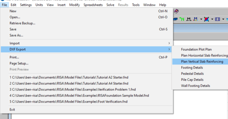 RISA | How to Export Detailed Drawings from RISAFoundation
