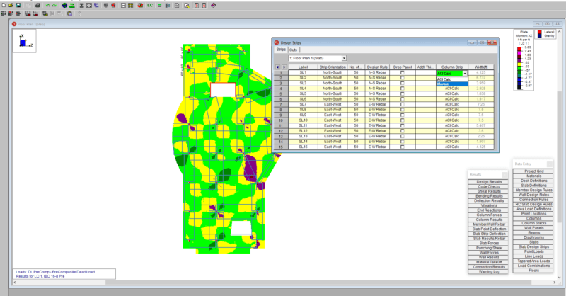 RISA | Custom Column Strip Widths