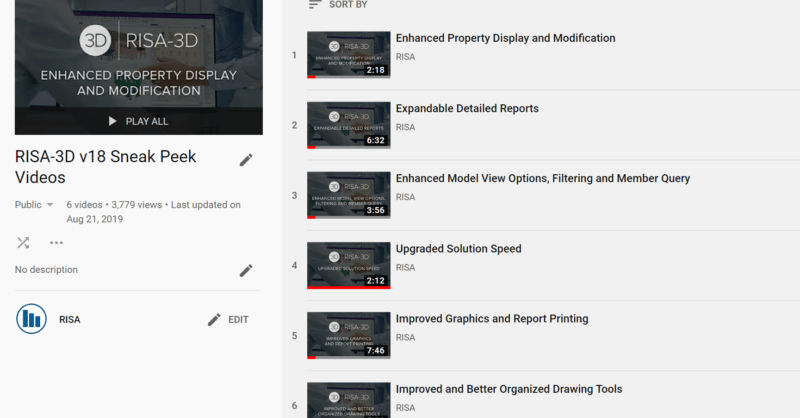 RISA | Customizing the RISA-3D View Toolbar