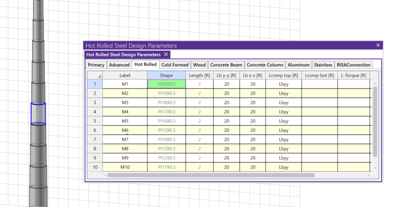 RISA | Tapered Member Design Using AISC Design Guide 25