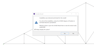 RISA | Are You Receiving Instability Warnings for Your Truss Model in…