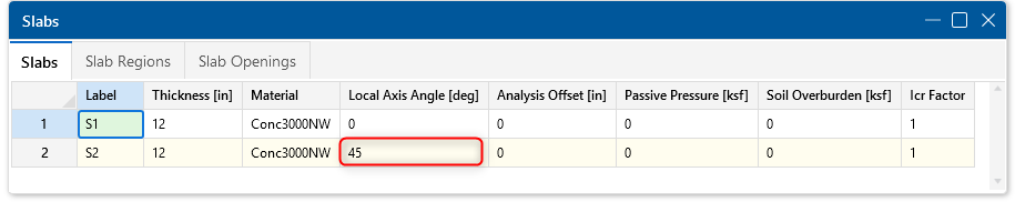 RISA | How Do I Change the Slab Local Axes?