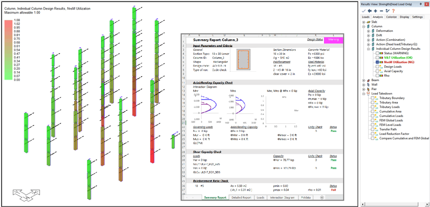 Integrated Column Code Checks in ADAPT-Builder