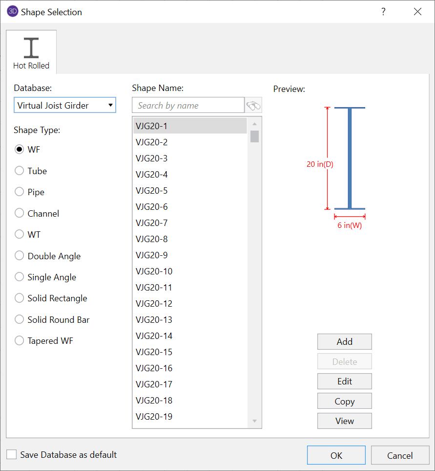 RISA | Using Virtual Joist Girders in RISA-3D